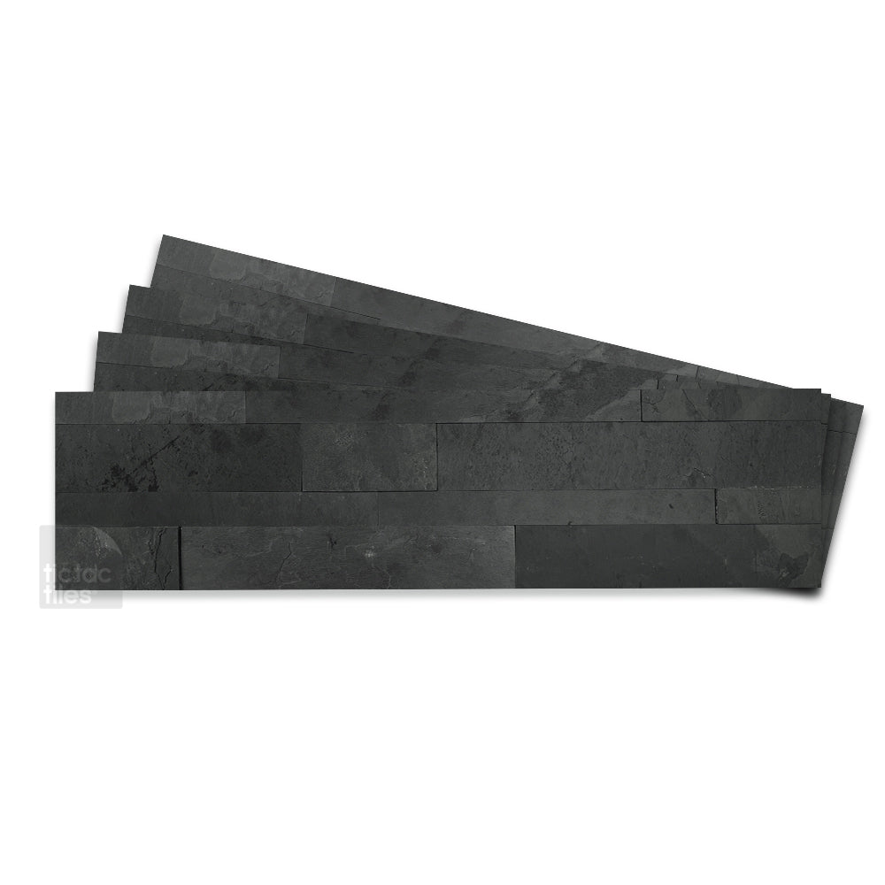 Stone Carbon Gray Tile – Tic Tac Tiles